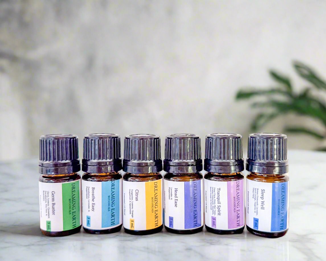 Essential Oil Blends Sampler Pack - Top 6 – Dreaming Earth Botanicals